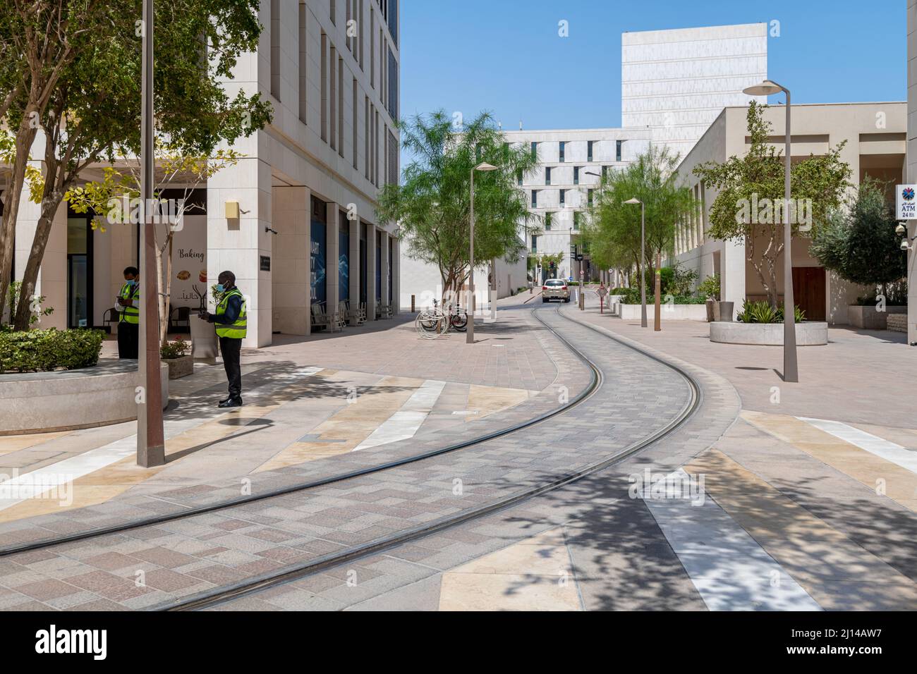 Building Architecture of Mushreib Downtown. Msheireb Newly develop and ...