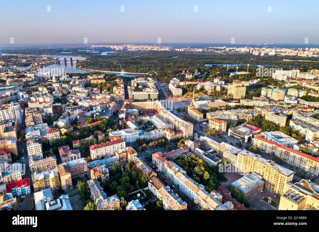 Khreshchatyk, main street of Kiev, Ukraine Stock Photo - Alamy
