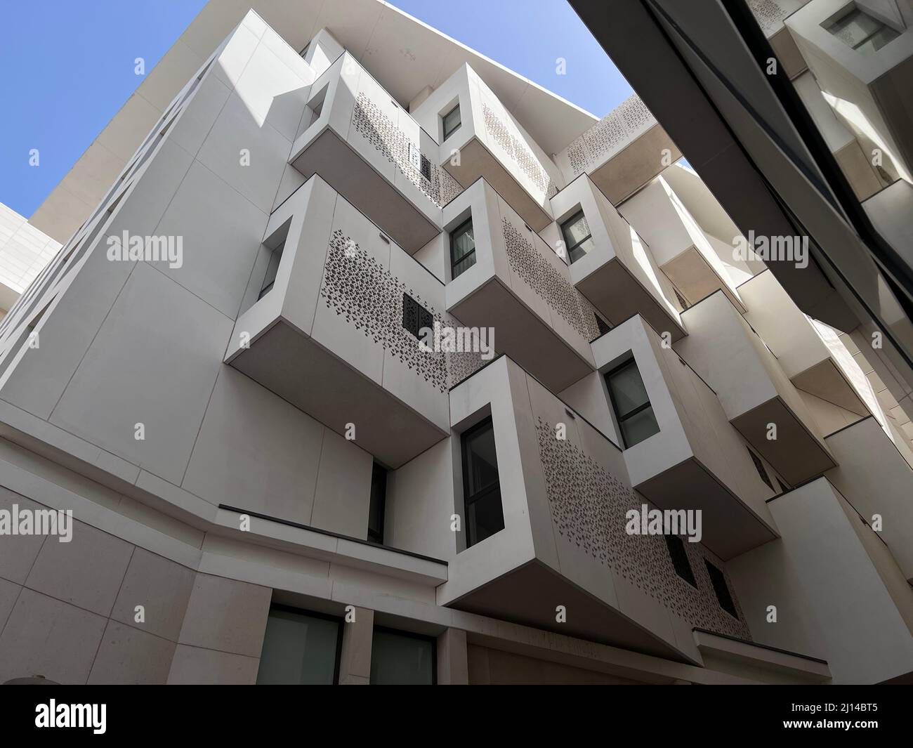 Building Architecture of Mushreib Downtown. Msheireb Newly develop and ...