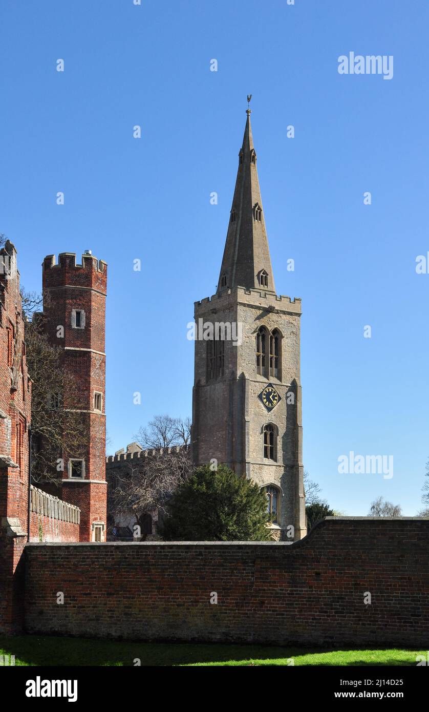 St Mary's Parish Church beside Buckden Towers, Buckden, Cambridgeshire ...