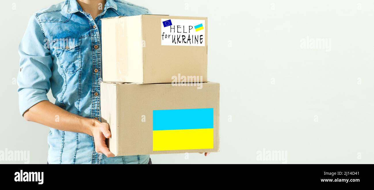 Humanitarian aid in Ukraine. Help to the poor. packages to pensioners ...