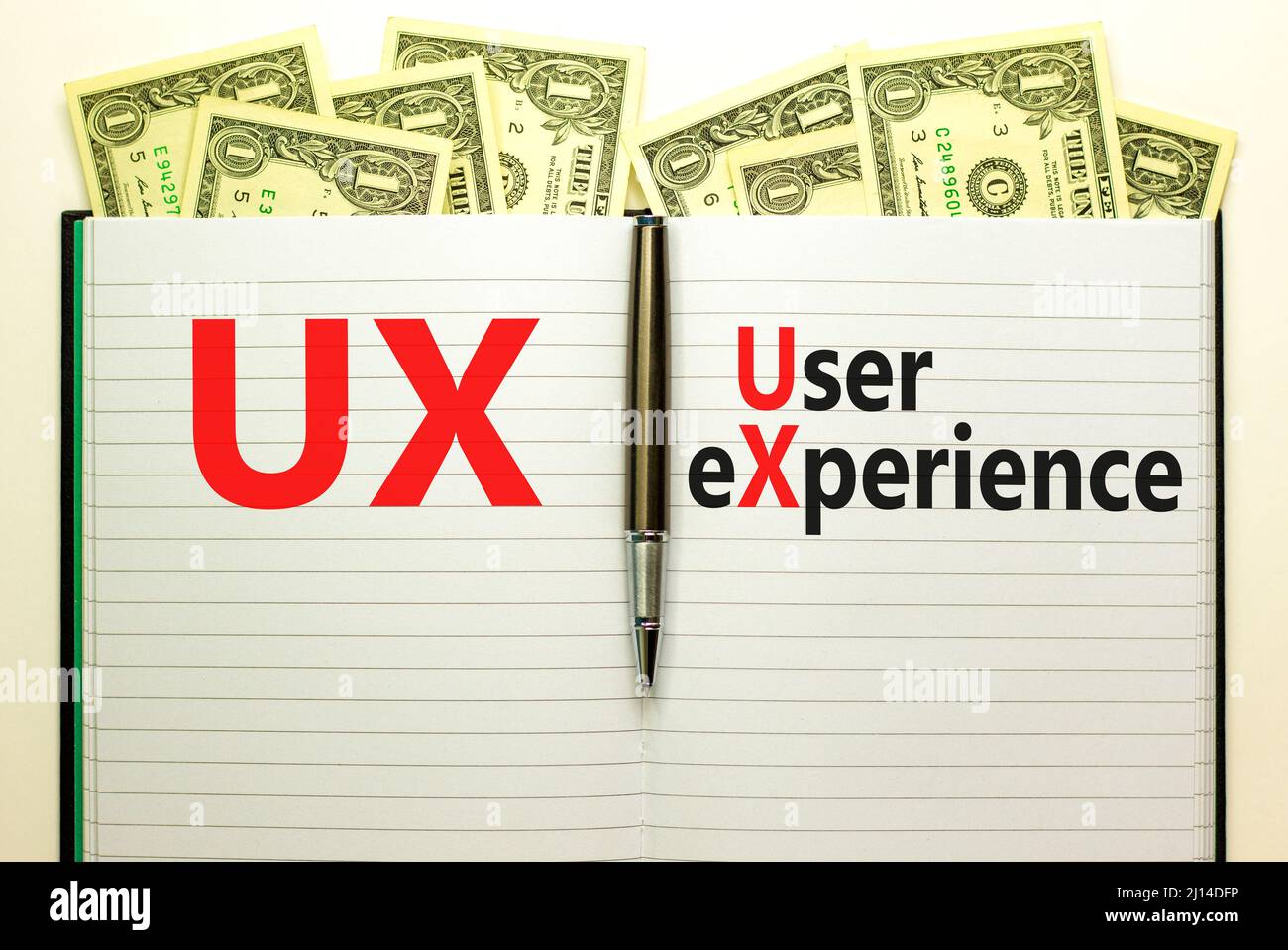 UX user experience symbol. Concept words UX user experience on white ...
