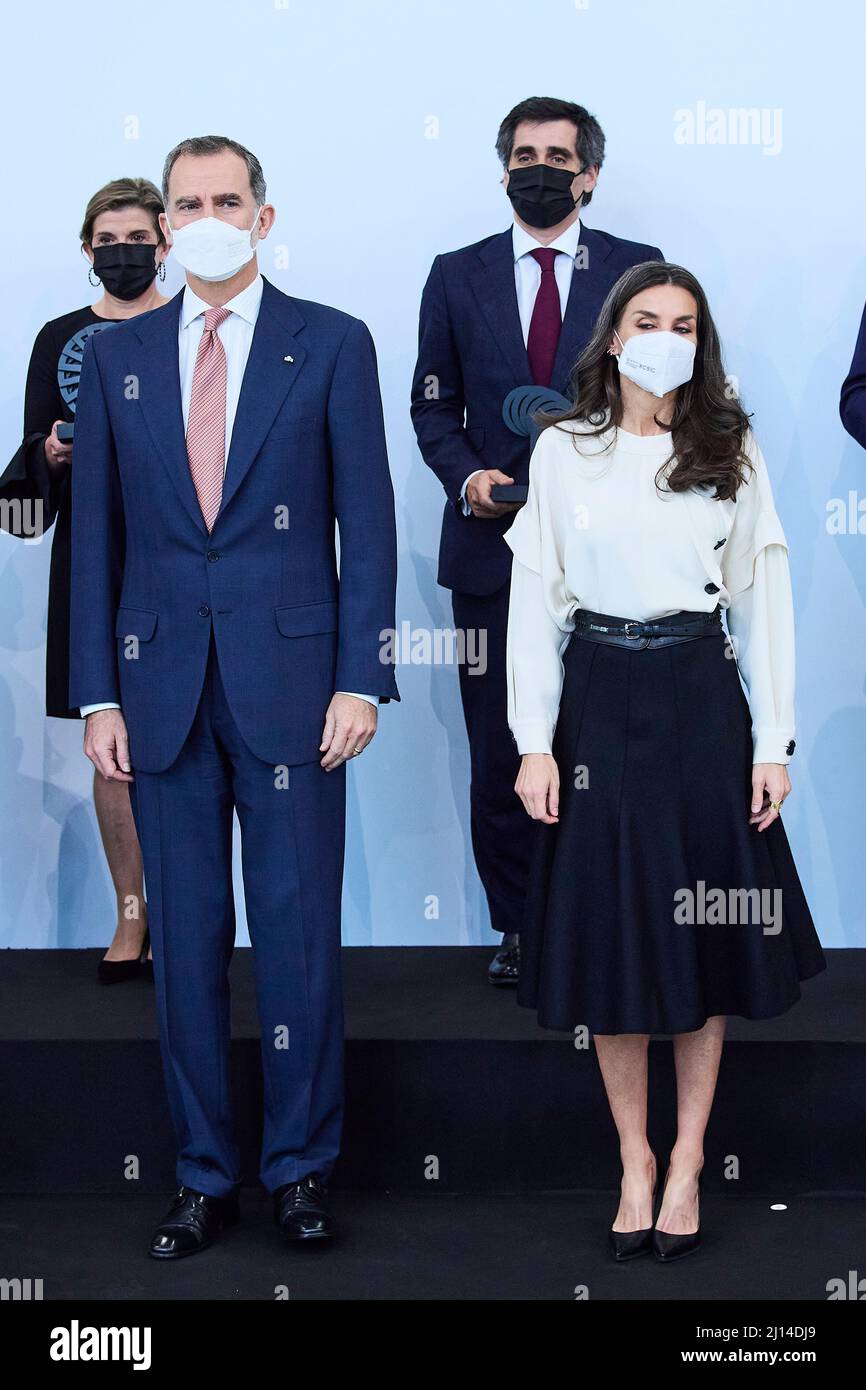 21-03-2022 Valencia Queen Letizia and King Felipe attend the ...