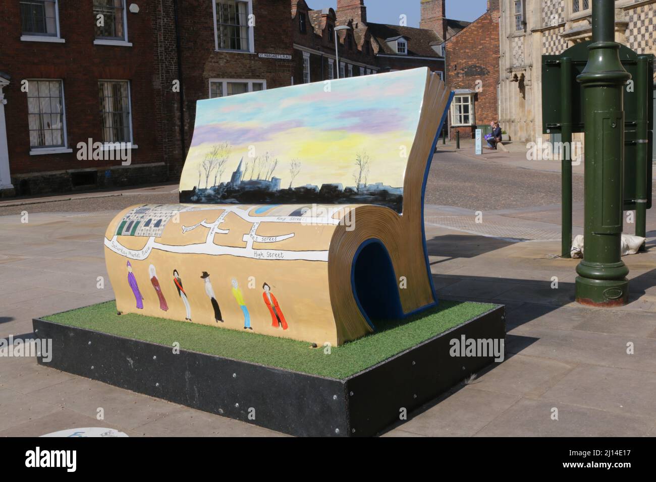 Public art artwork bench sculpture hi-res stock photography and images ...