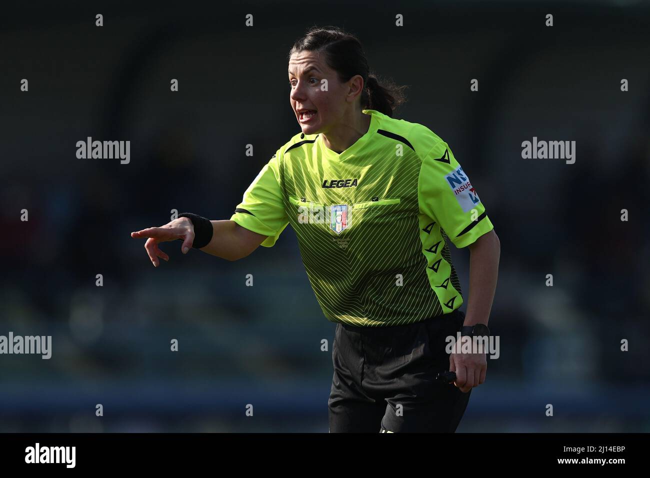 Suning Centre, Milan, Italy, March 20, 2022, Kateryna Monzul' gestures ...