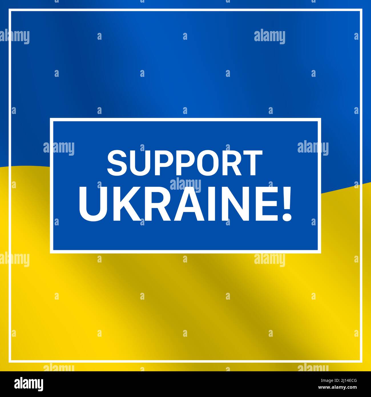 Support Ukraine square shape vector banner design Stock Vector Image ...