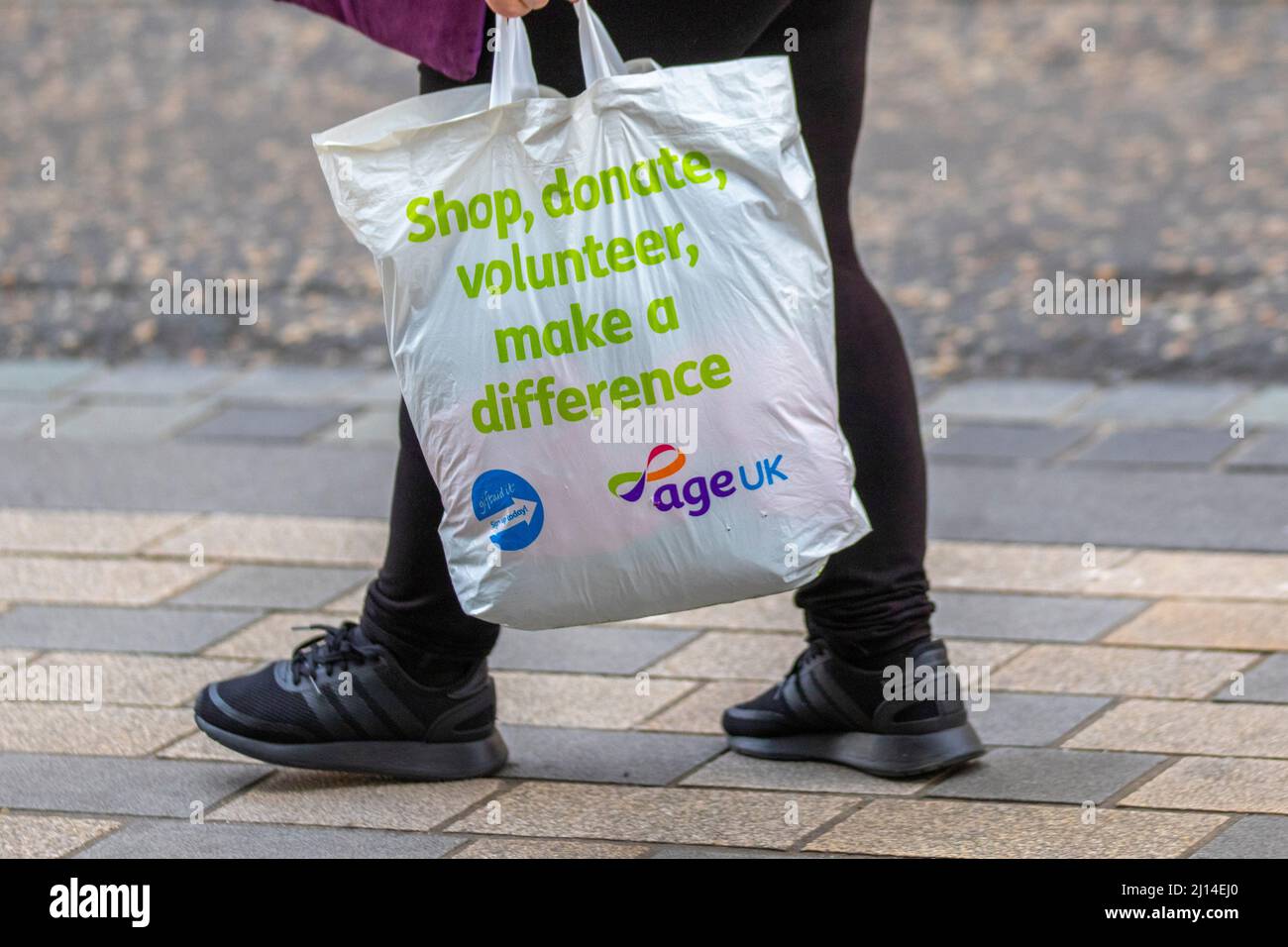 Age Cocern Charity 100% recycled plastic reusable Bags for Life ...