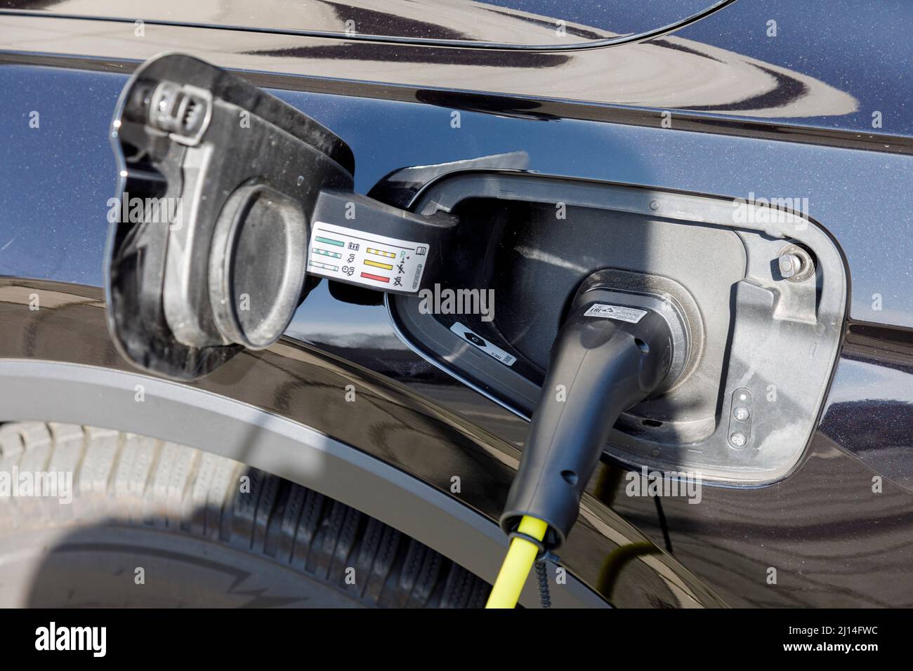 Car at the charging station Stock Photo - Alamy