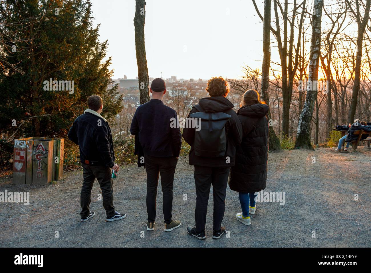 Viewpoint from the Grafenberg forest over Dusseldorf Stock Photo - Alamy