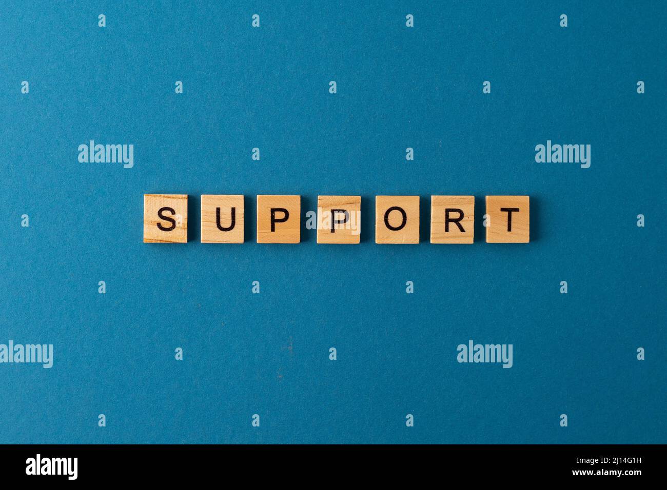 Support background. Phrase from wooden letters. Top view words. The ...
