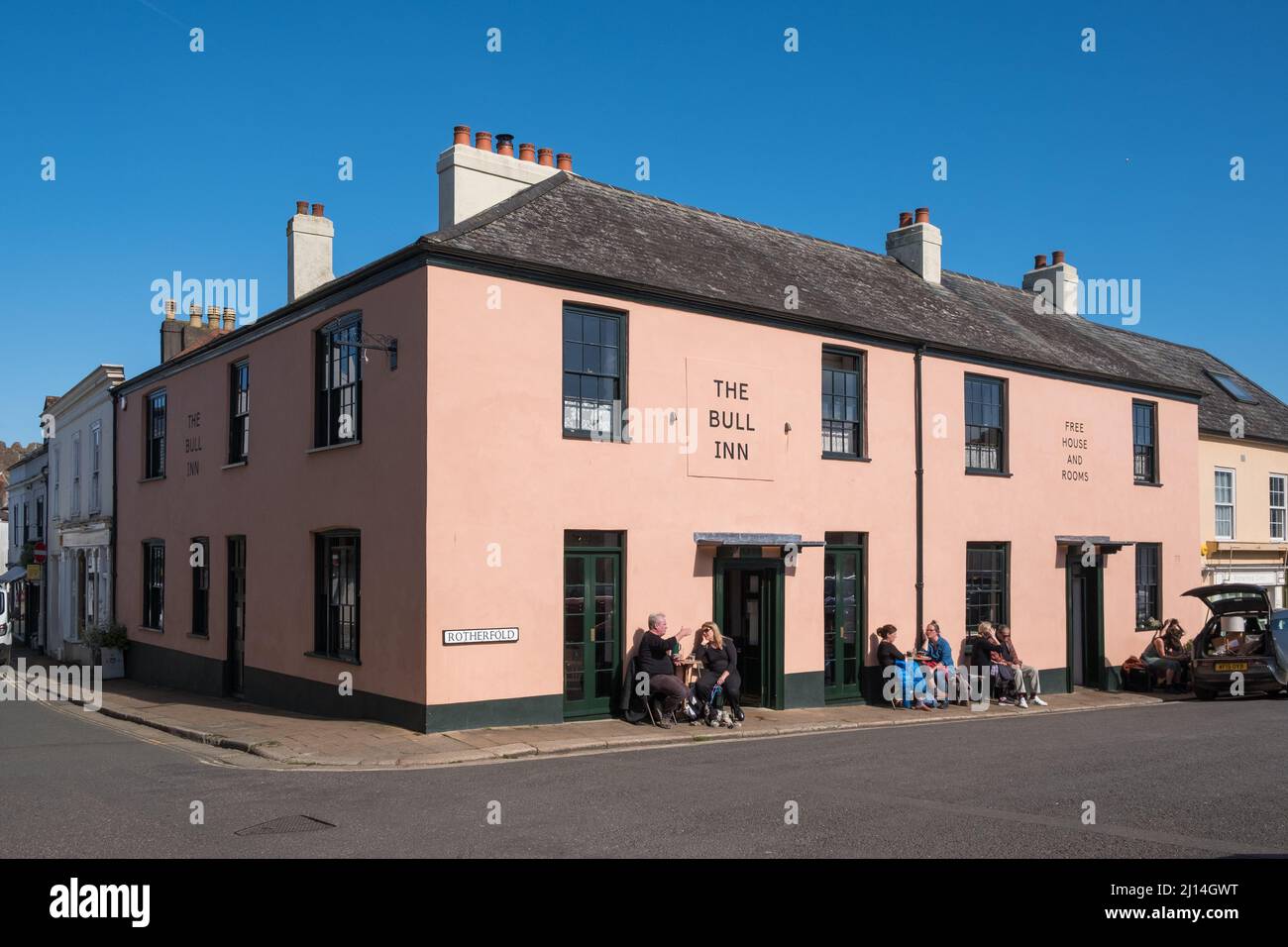 The Bull Inn in Totnes,a market town in Devon at the head of the ...