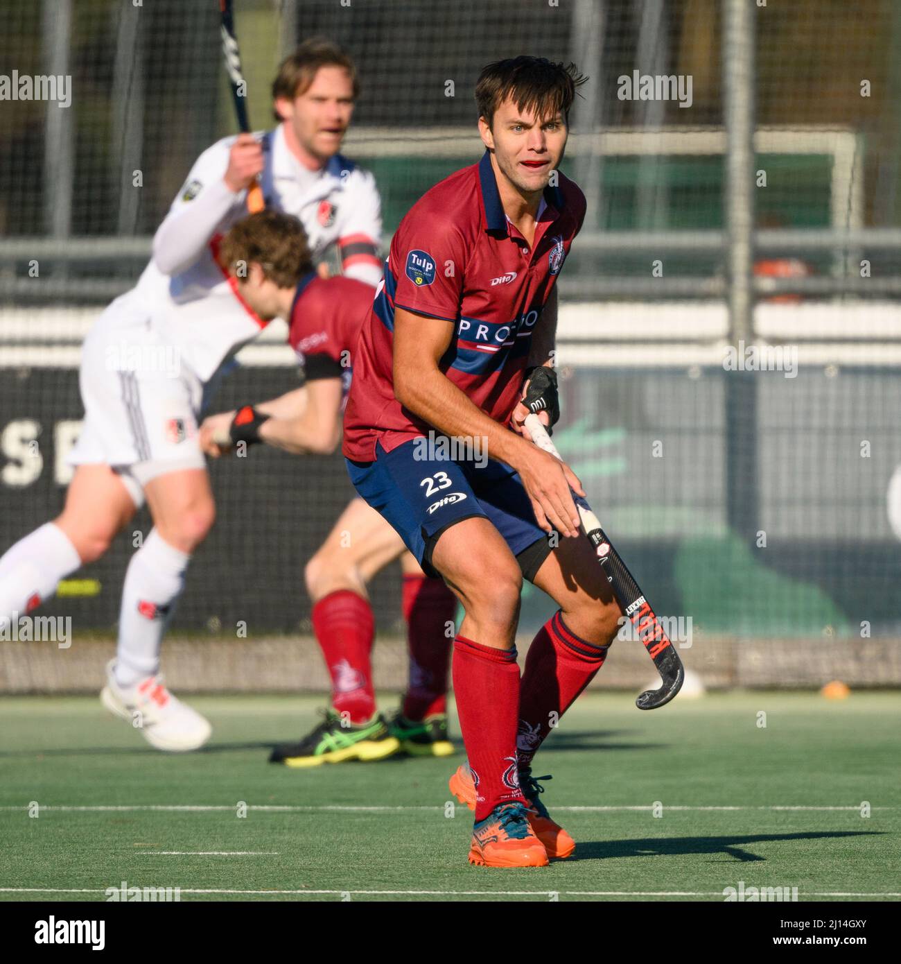 DEN HAAG, 06-03-2022, HC Klein Zwitserland, Tulp Hockey Hoofdklasse ...