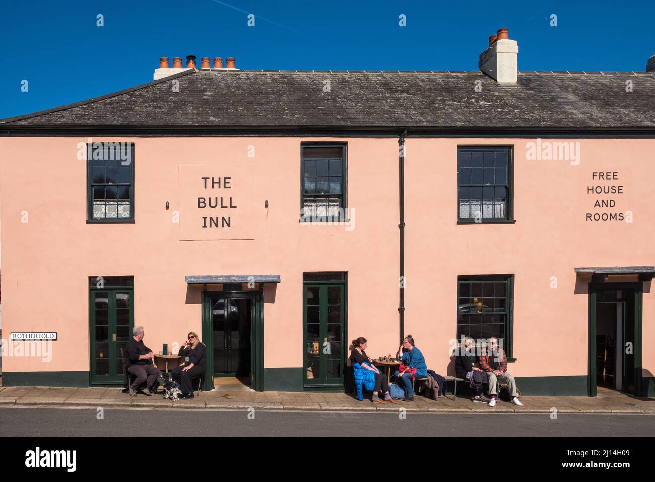 The Bull Inn in Totnes,a market town in Devon at the head of the ...