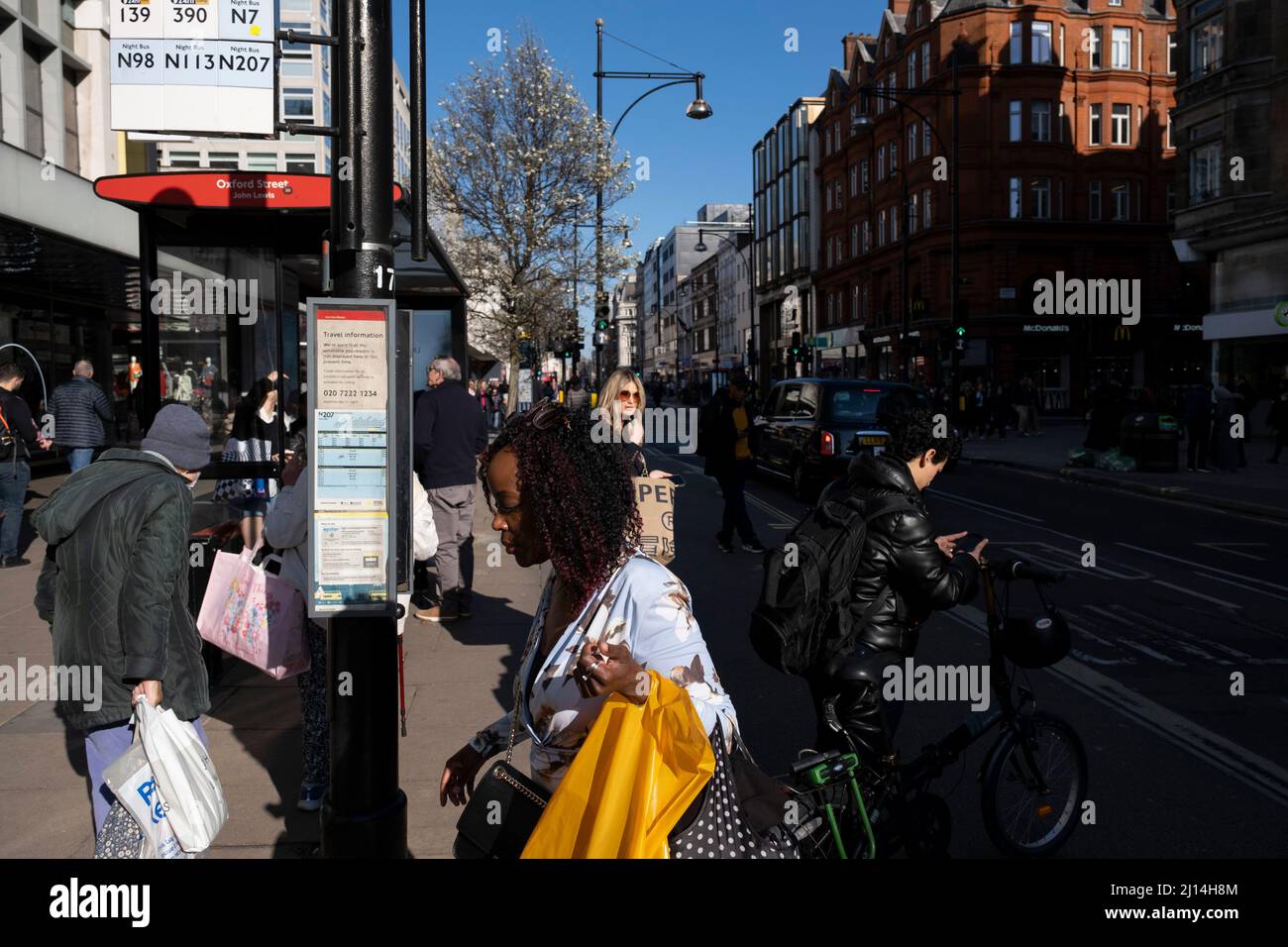Europes busiest shopping street hi-res stock photography and images - Alamy