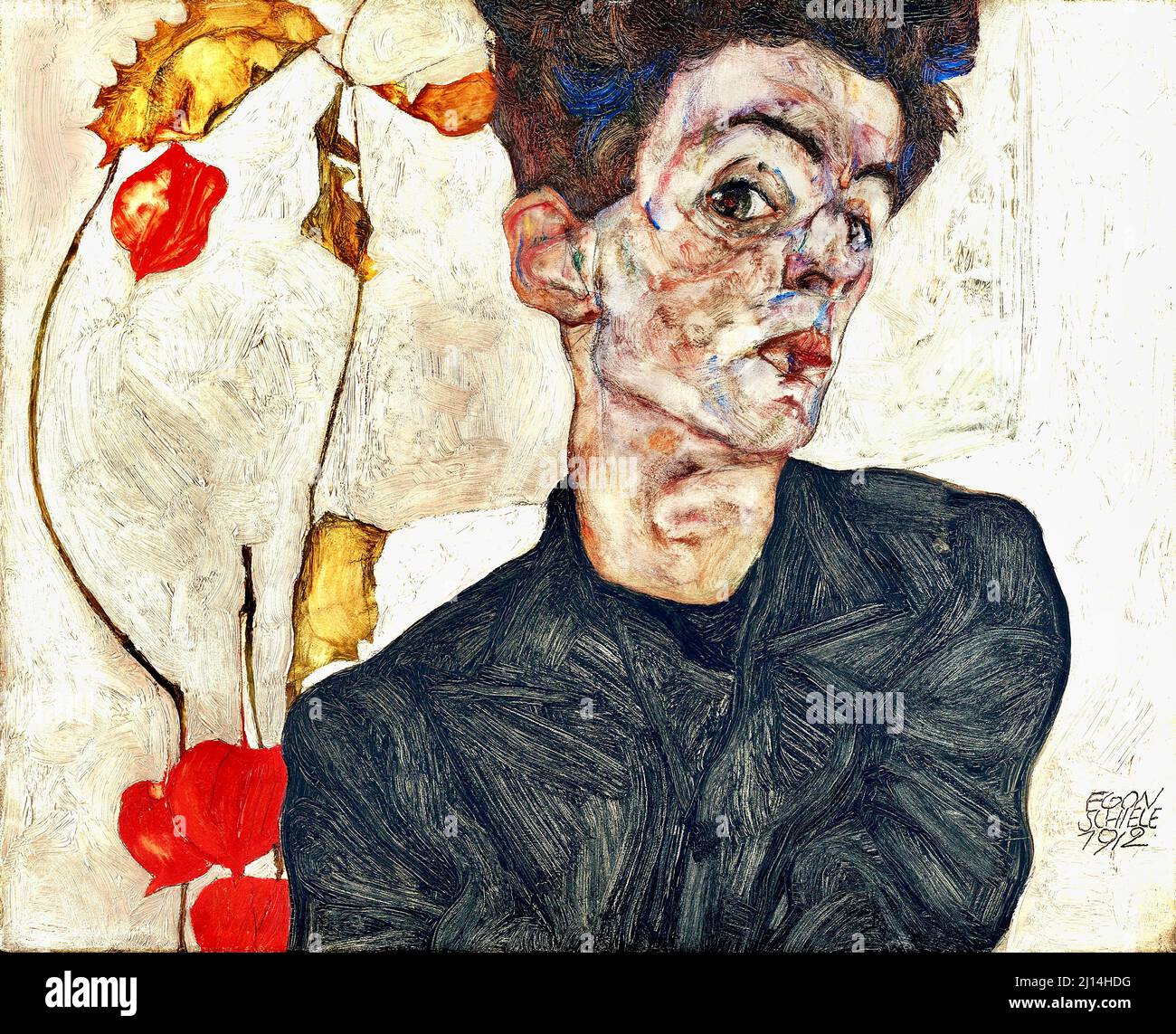 Schiele egon self portrait hi-res stock photography and images - Alamy