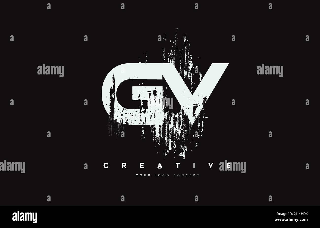 Gv letters Stock Vector Images - Alamy