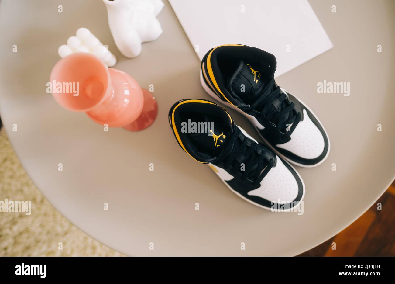 Nike Air Jordan sneakers, product shot Stock Photo - Alamy