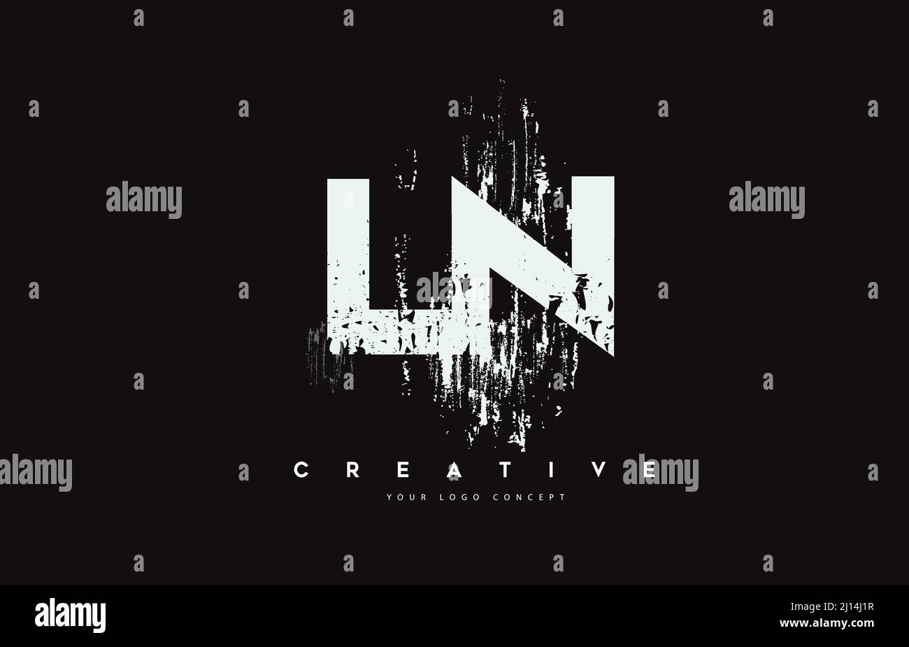 Ln letters Stock Vector Images - Alamy