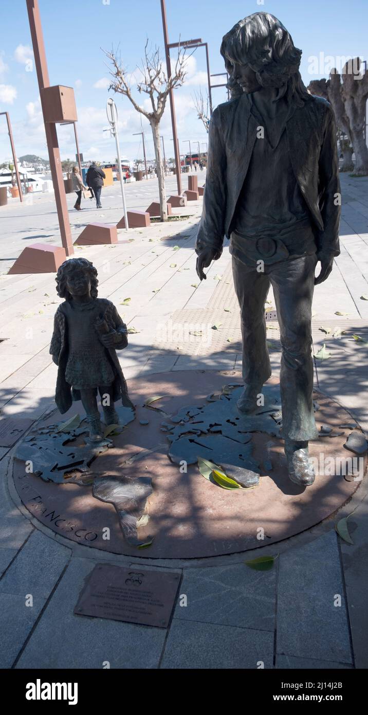 Statue in the old town of ibiza town hi-res stock photography and ...