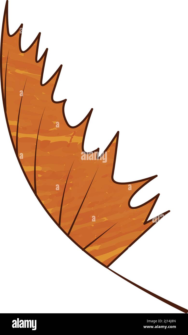 Isolated autumn leaf texture style Vector Stock Vector Image & Art - Alamy