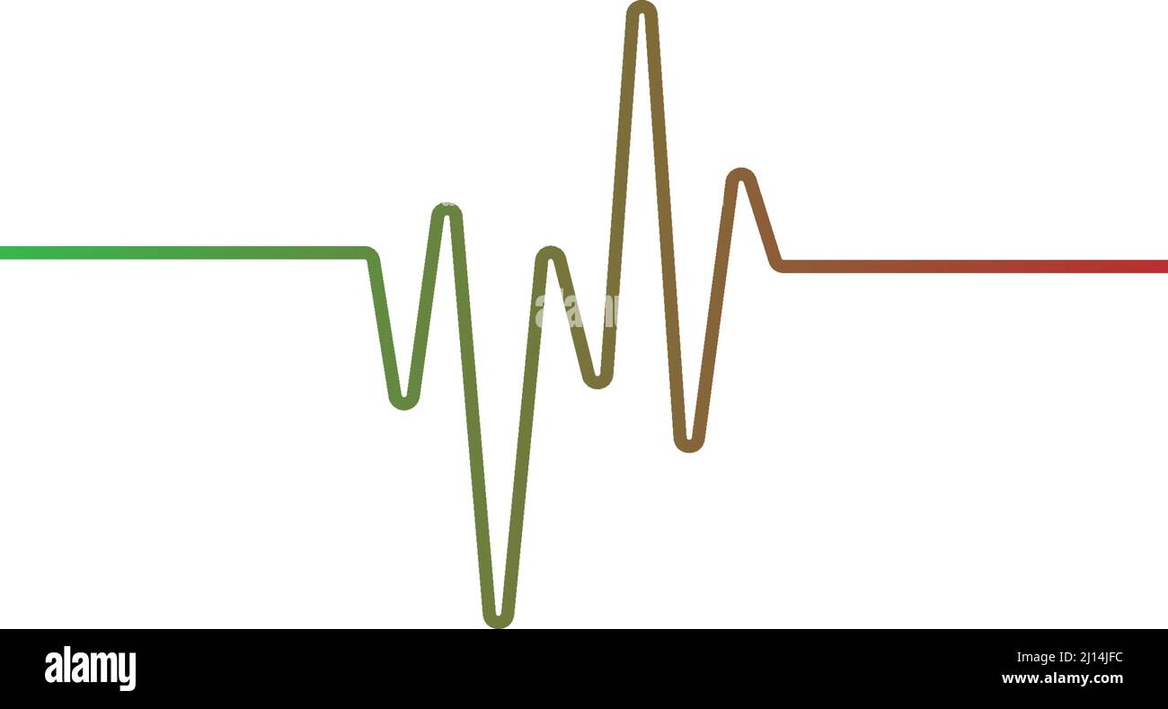 Beat pulse icon flat design vector illustration Stock Vector Image ...
