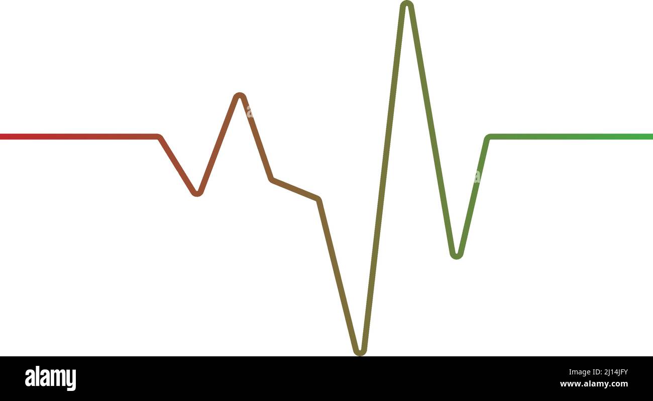 Beat pulse icon flat design vector illustration Stock Vector Image ...
