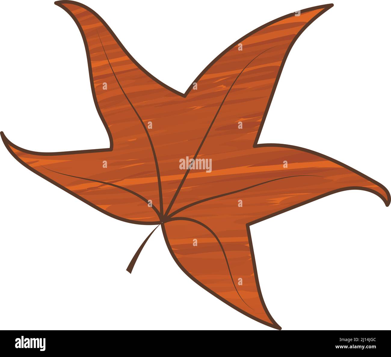 Isolated autumn leaf texture style Vector Stock Vector Image & Art - Alamy