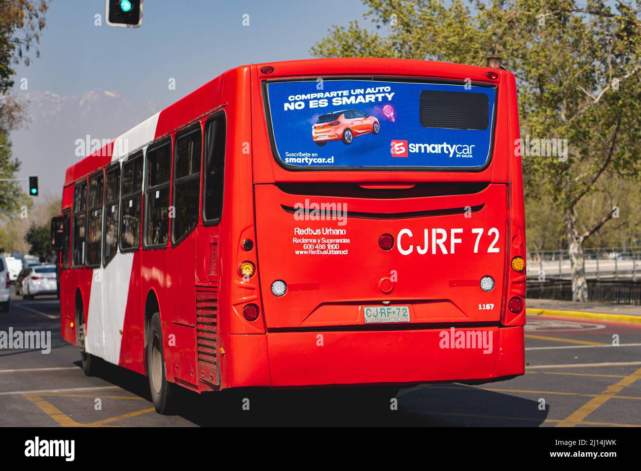 Santiago, Chile - September 2021: A Transantiago, or Red Metropolitana ...