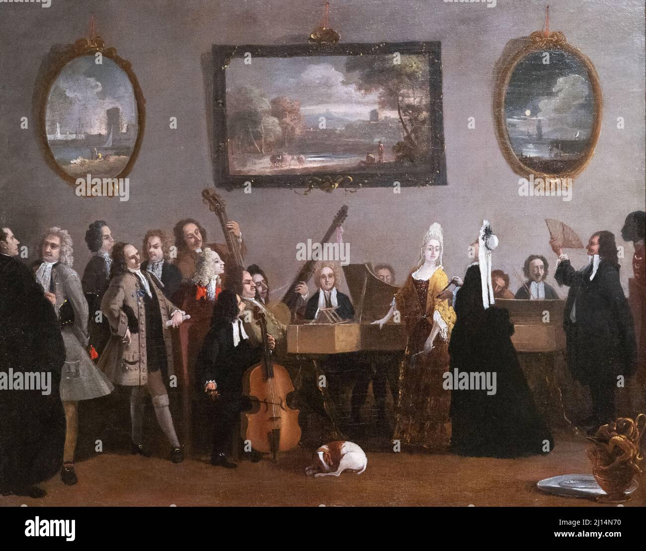 Marco Ricci painting; "Rehearsal of an Opera", 1709; 18th century ...