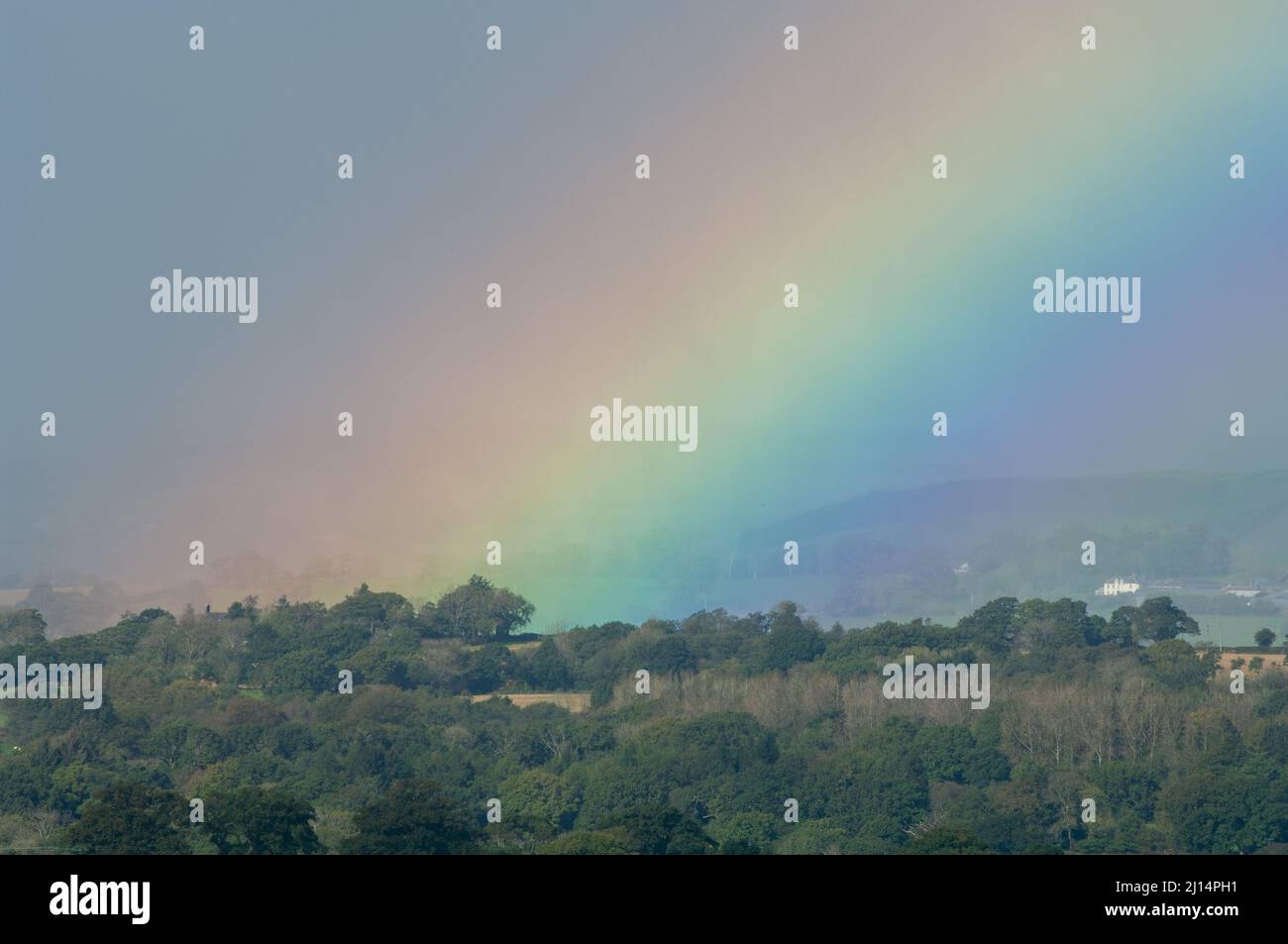 Rainbow over the valley hi-res stock photography and images - Alamy
