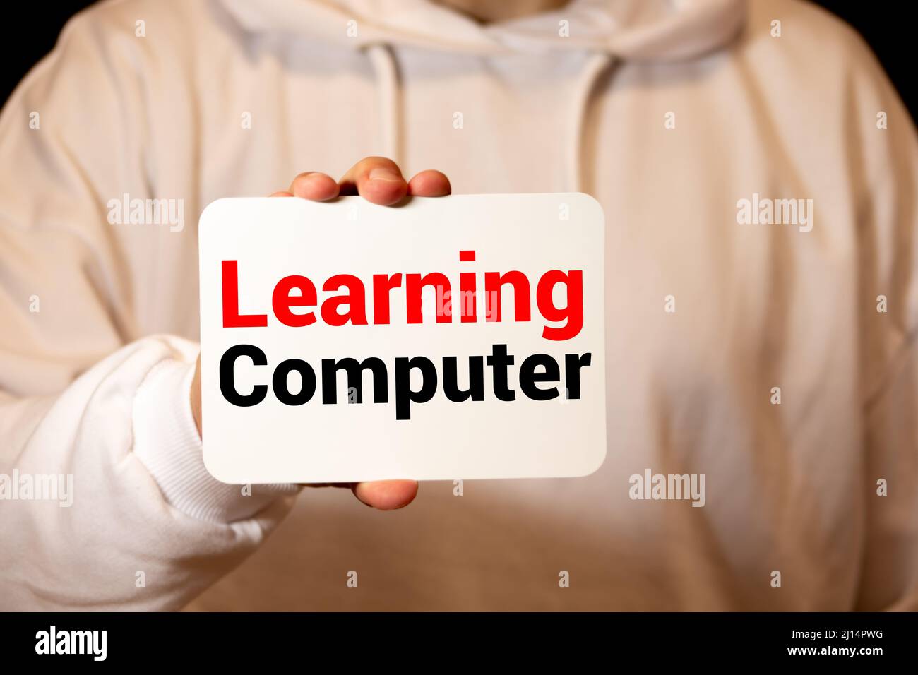 e learning written on computer screen on blackboard Stock Photo - Alamy
