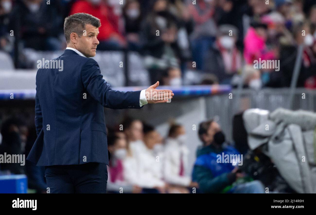 Munich, Germany. 22nd Mar, 2022. Soccer, Women: Champions League ...
