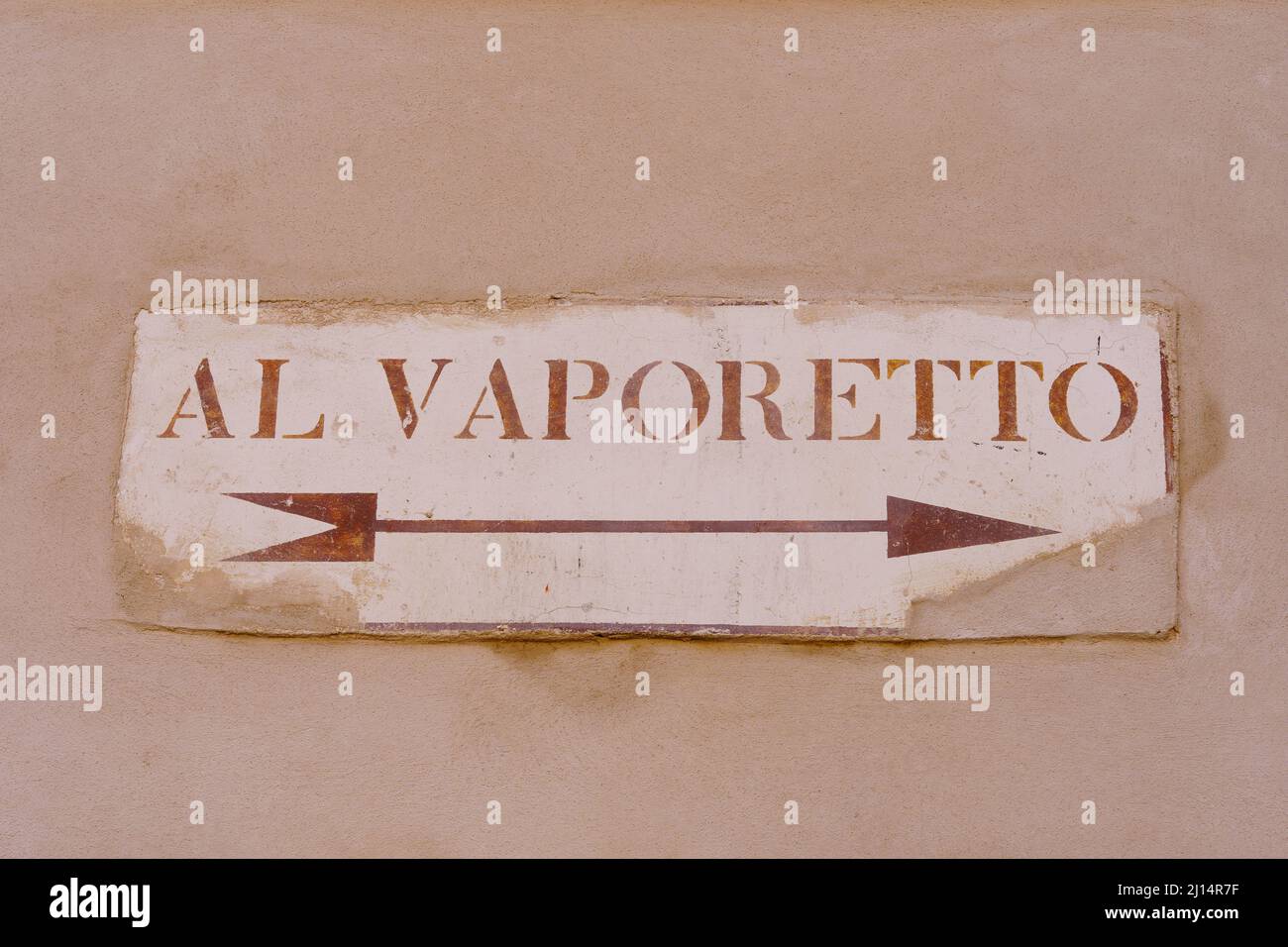 Old building venice with directional sign hi-res stock photography and ...