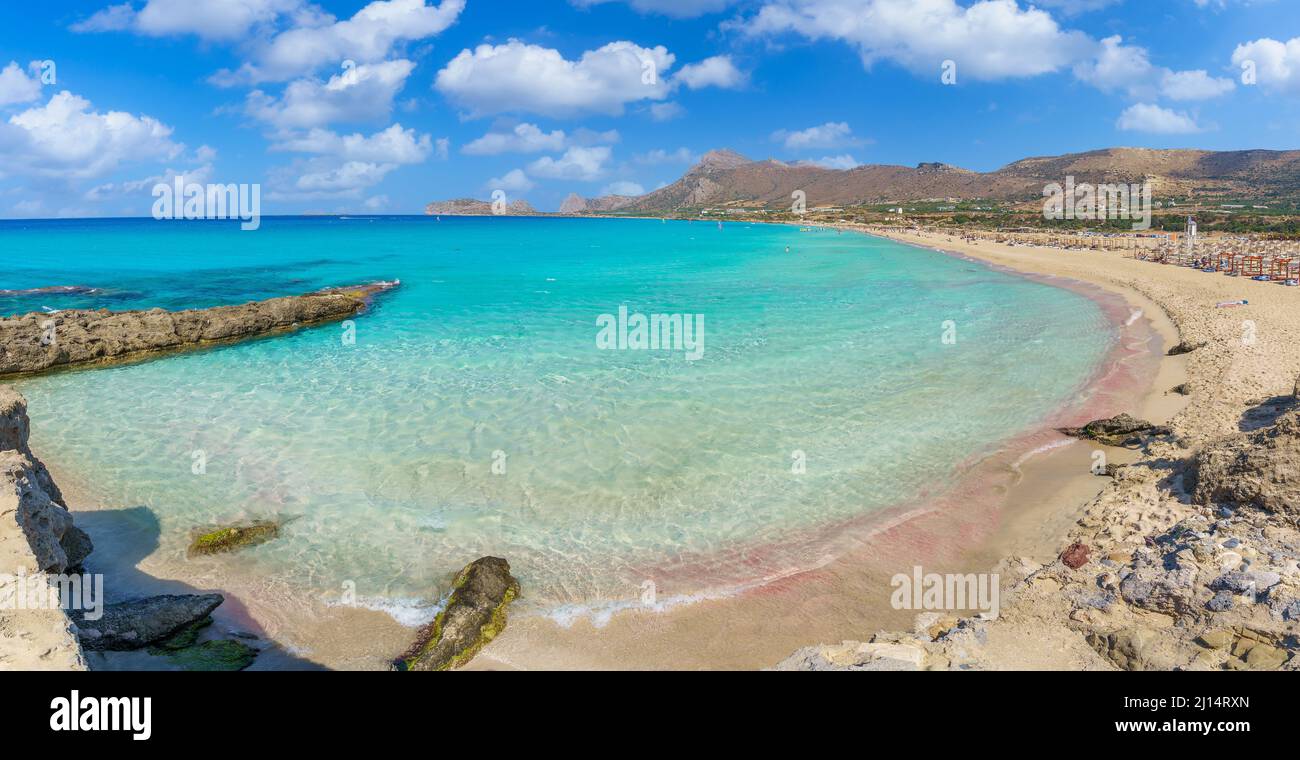 Landscape with Falasarna beach, Crete island, Greece Stock Photo - Alamy
