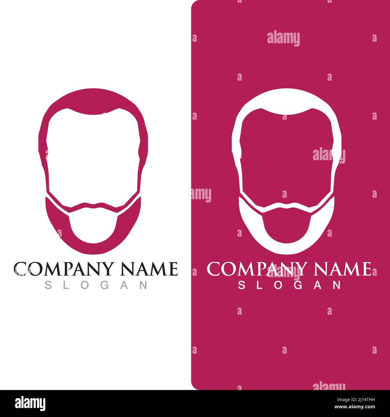 mustache and beard logo and symbol vector Stock Vector Image & Art - Alamy
