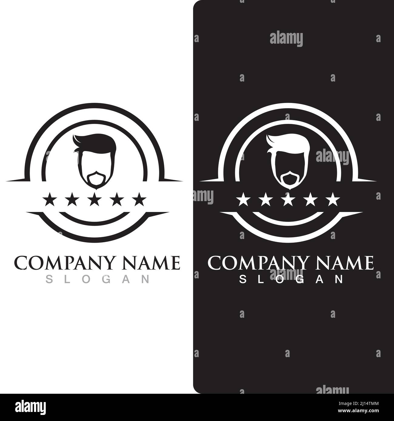 Portrait handsome old bearded Stock Vector Images - Alamy