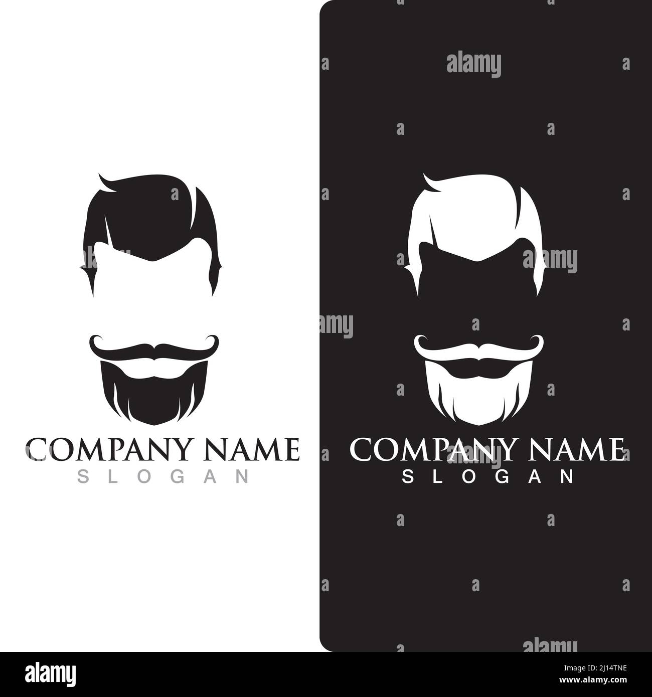 mustache and beard logo and symbol vector Stock Vector Image & Art - Alamy