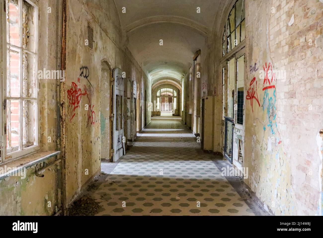 The ruins of an old hospital in Germany Stock Photo - Alamy
