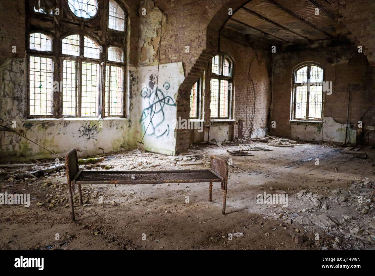 The ruins of an old hospital in Germany Stock Photo - Alamy