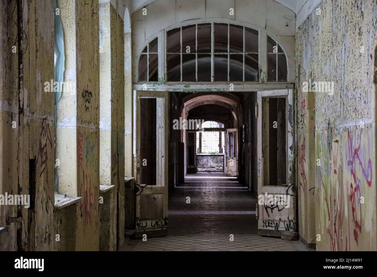 The ruins of an old hospital in Germany Stock Photo - Alamy
