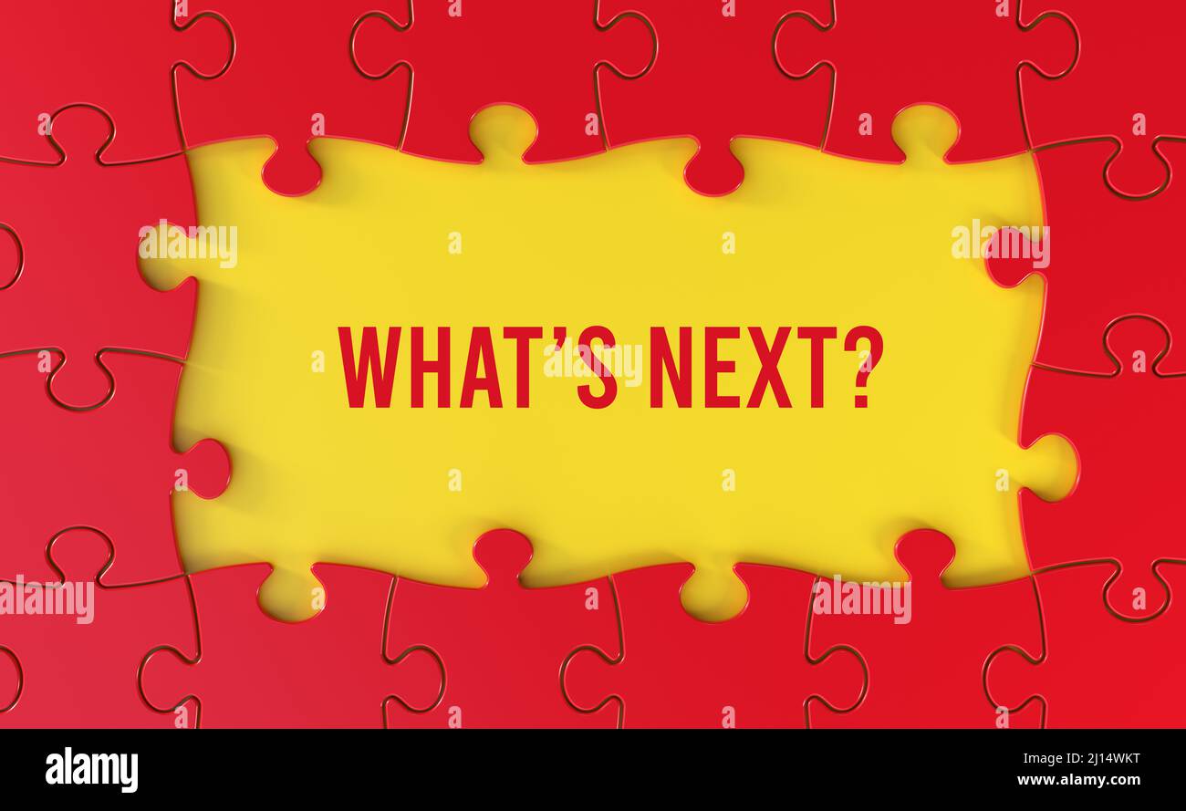 what is next Stock Photo - Alamy