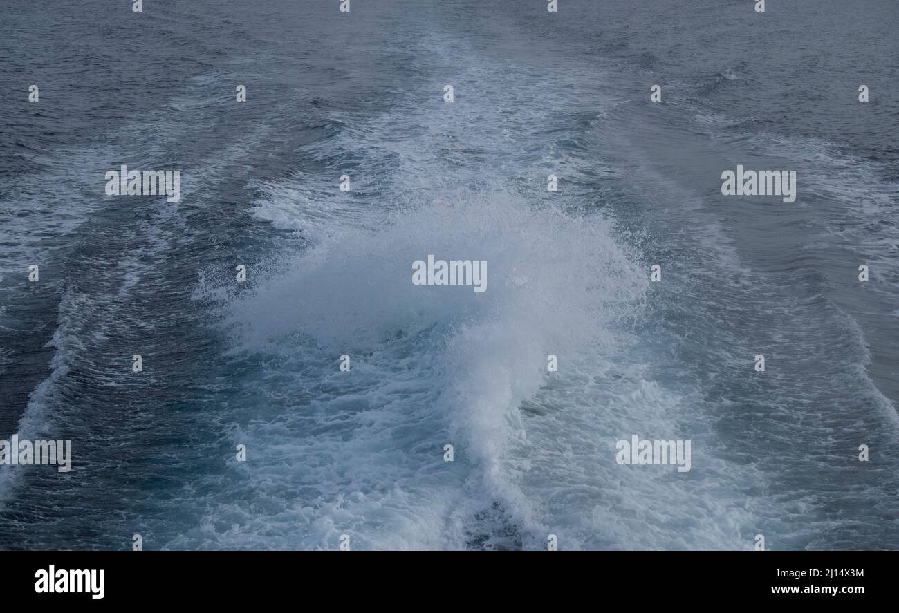 splash from a boat Stock Photo - Alamy