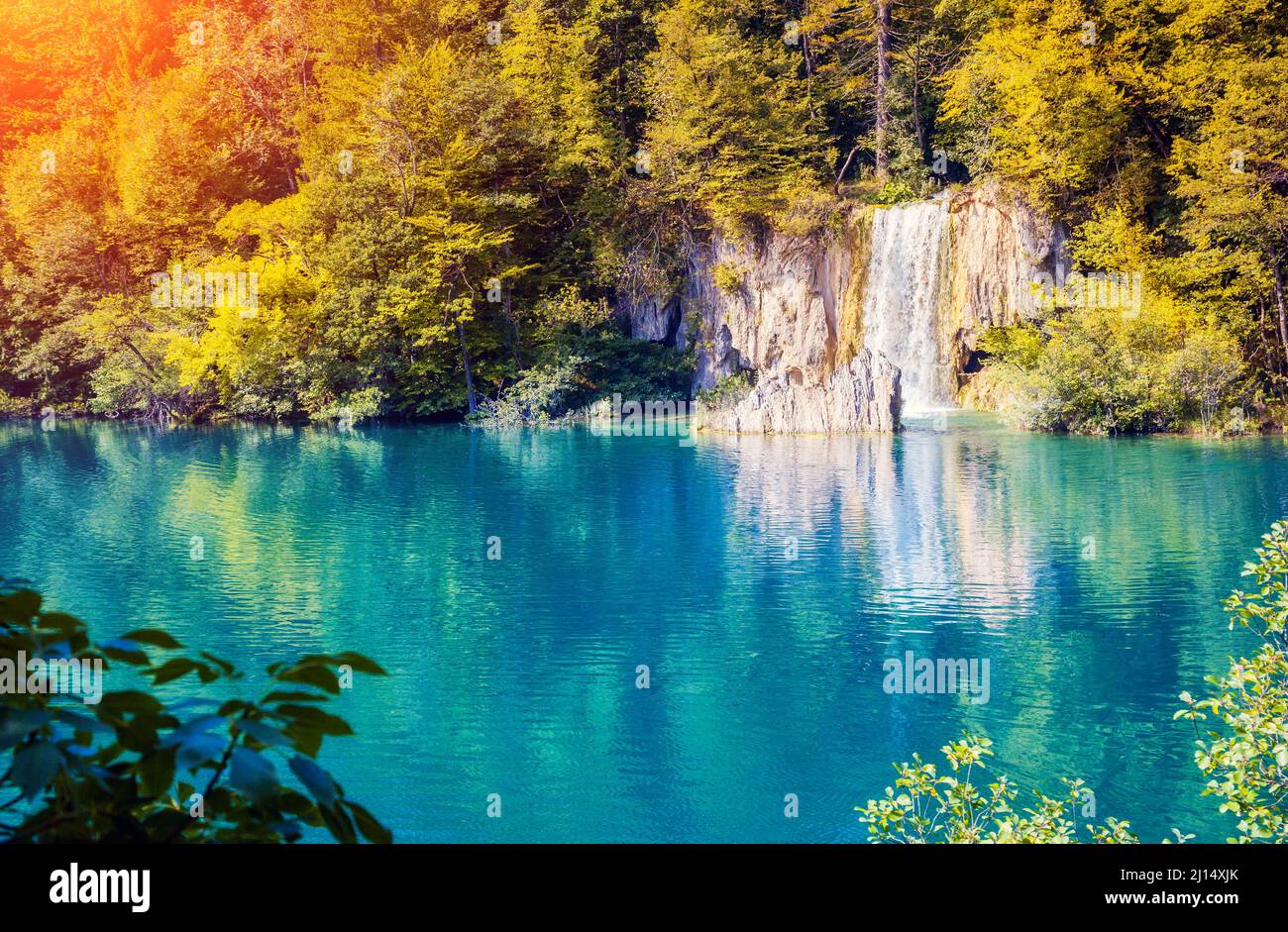 Jungle Foliage Waterfall Sky High Resolution Stock Photography and ...