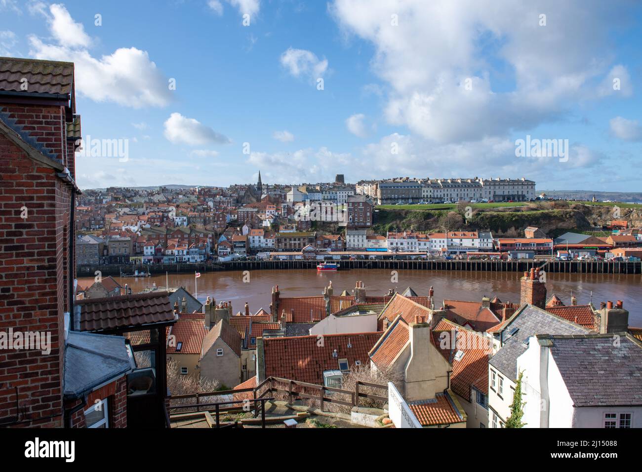 Landscape photo of Whitby in North Yorkshire Stock Photo - Alamy