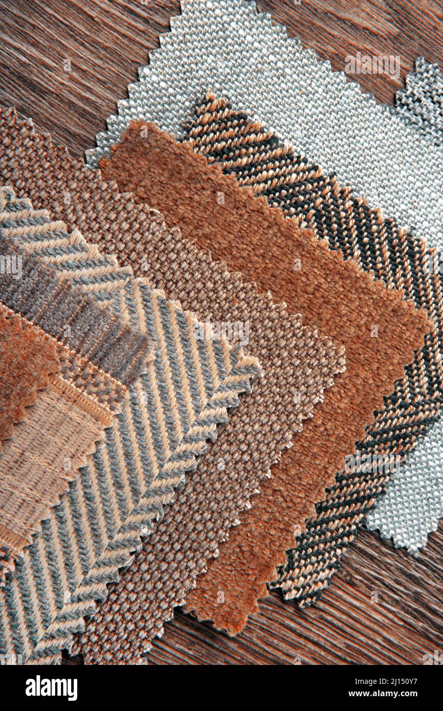 close up of the upholstery fabric texture and color choice for interior ...