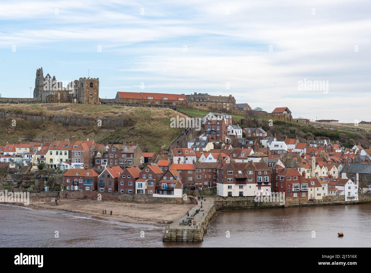 Landscape photo of Whitby in North Yorkshire Stock Photo - Alamy