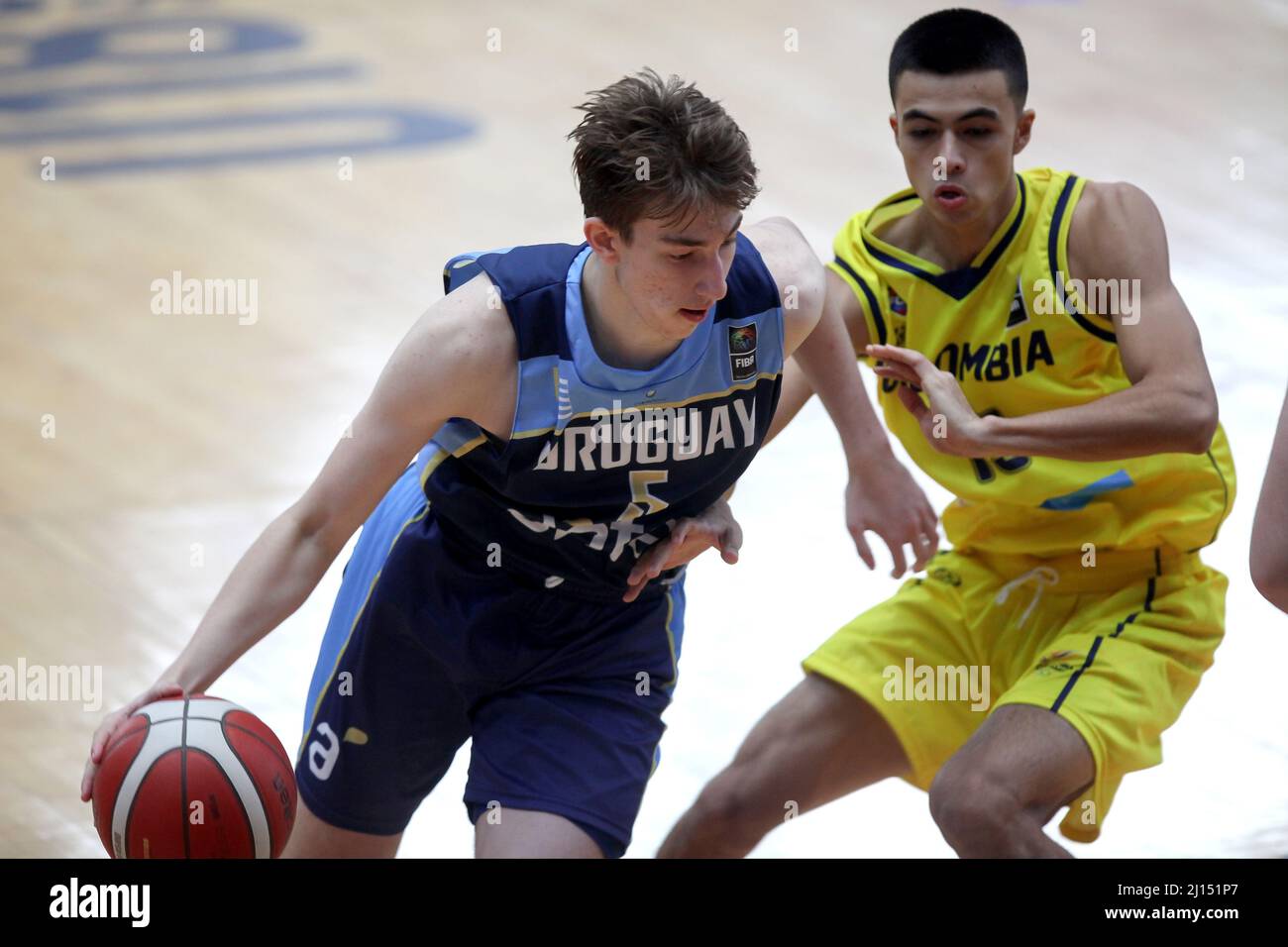 Los Dos Caminos, Miranda. VE - MARCH 21: Guzman Vasilic #5 of team from ...