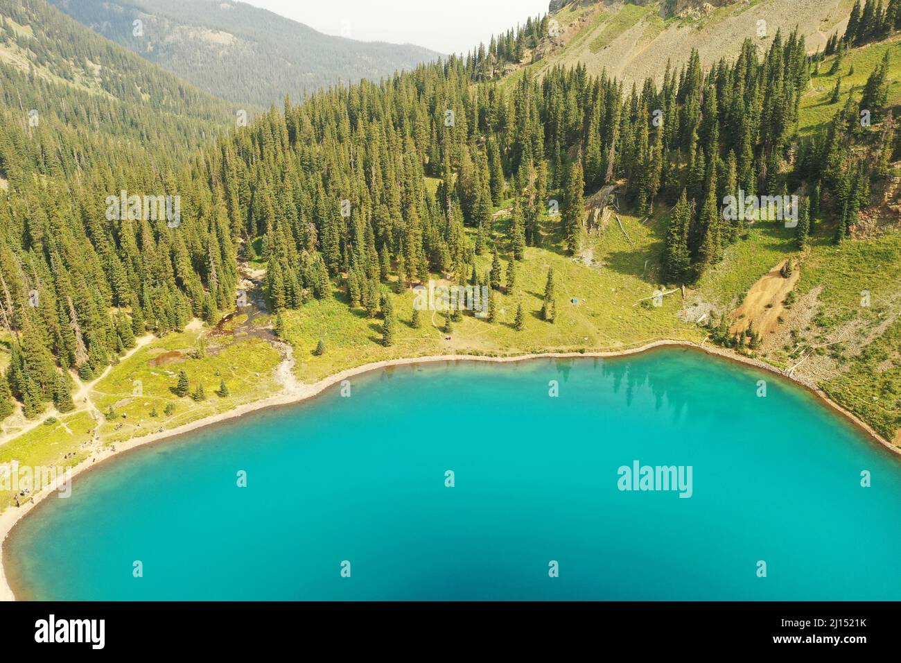 Beautiful scenery of the Kolsay Lakes in the Almaty region, Kazakhstan ...