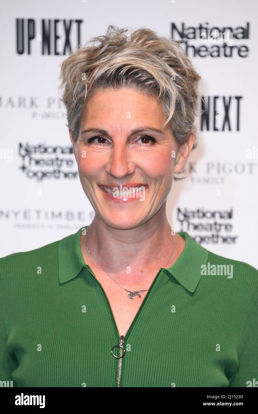 London, UK. 22 March 2022. Tamsin Greig attending the The National ...