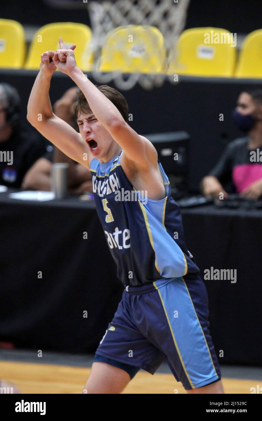 Los Dos Caminos, Miranda. VE - MARCH 21: Guzman Vasilic #5 of team from ...